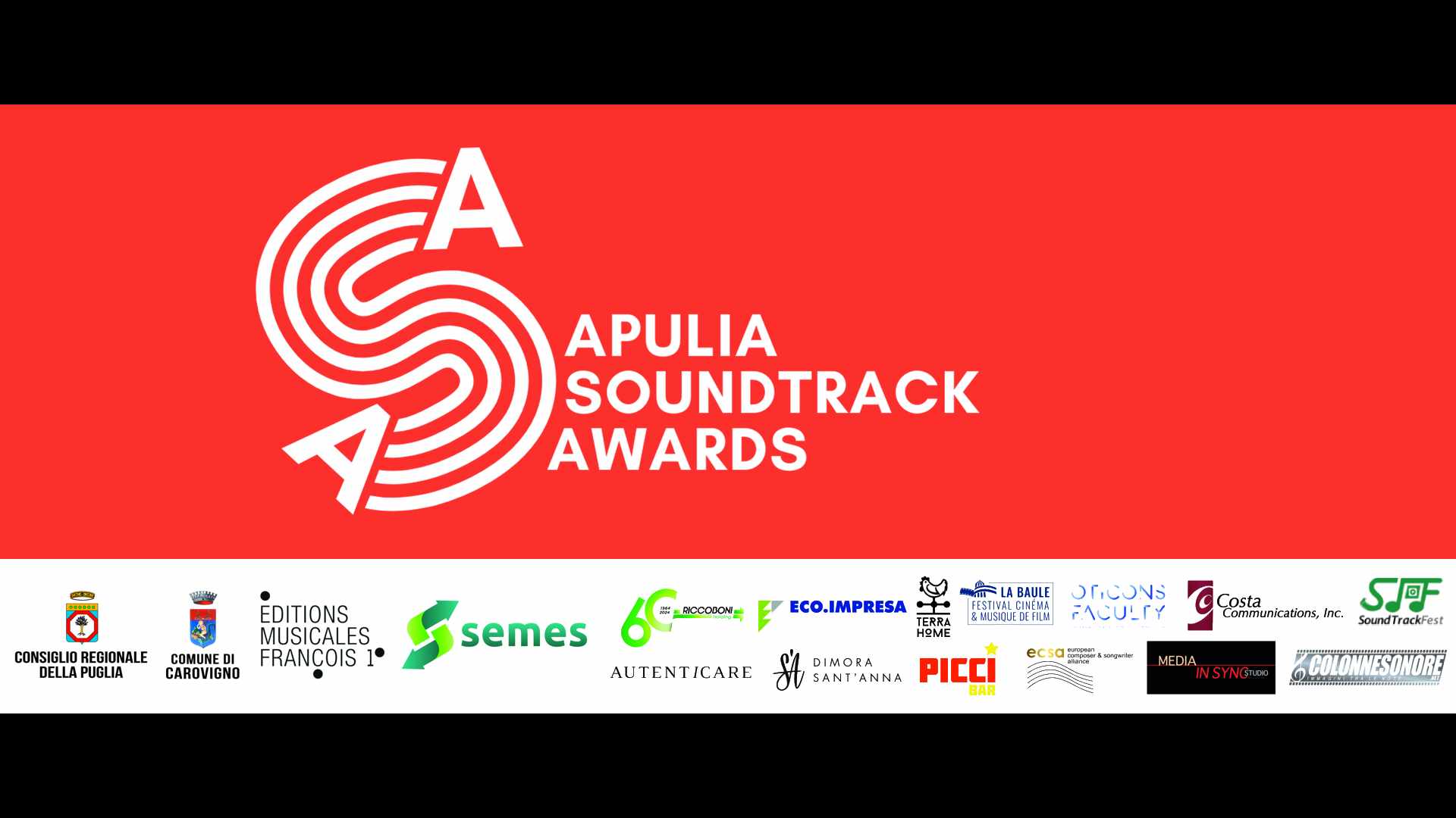 Reportage della terza edizione dell'Apulia Soundtrack Awards